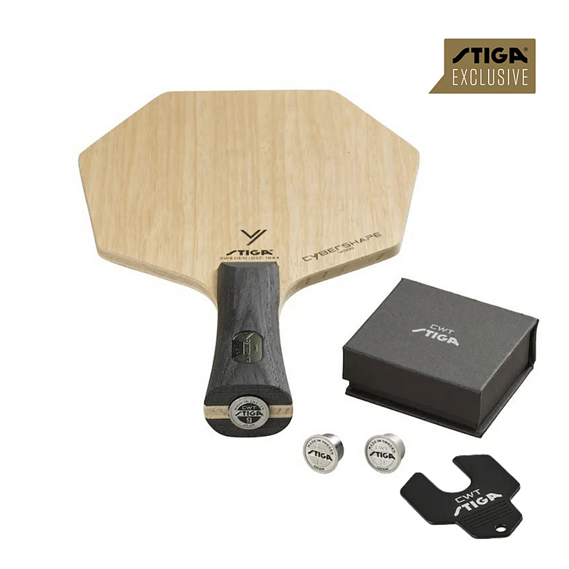 STIGA斯帝卡 赛博纯木 六边形5层纯木乒乓球底板 赛博纯木CWT 定制克重版本-乒乓球底板-优个网